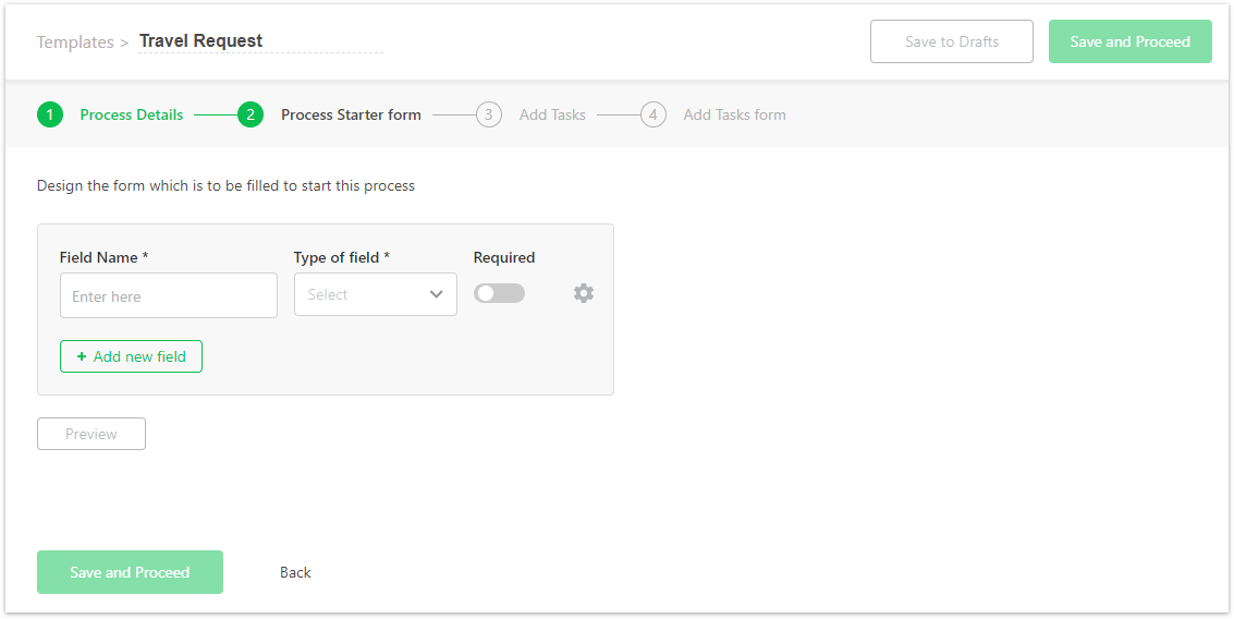 Create a process – Flock