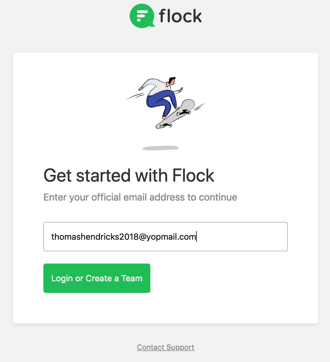Manage your password – Flock
