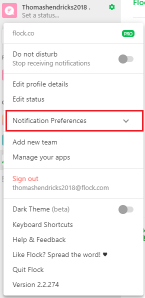 Desktop Notifications – Flock
